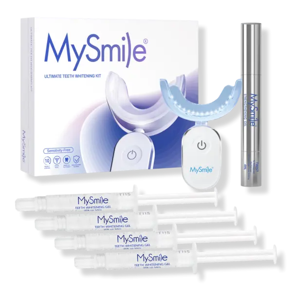 MYSMILE Ultimate Teeth Whitening Kit With Enamel Strengthening Gel - One-color
