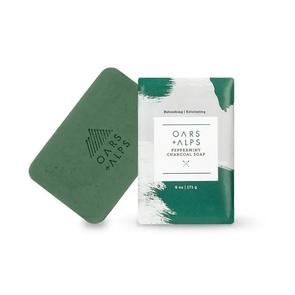 OARS + ALPS Peppermint Charcoal Bar Soap - One-color