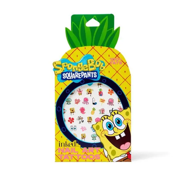 INKED BY DANI X Spongebob Pineapple Nail Art - One-color