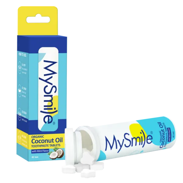 MYSMILE Organic Coconut Oil Toothpaste Tablets - One-color