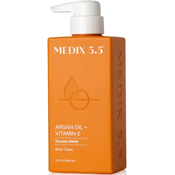 MEDIX 5.5 Argan Oil Body Cream With Vitamin E Dryness Relief Body Lotion Moisturizer, 15 Fl Oz - One-color