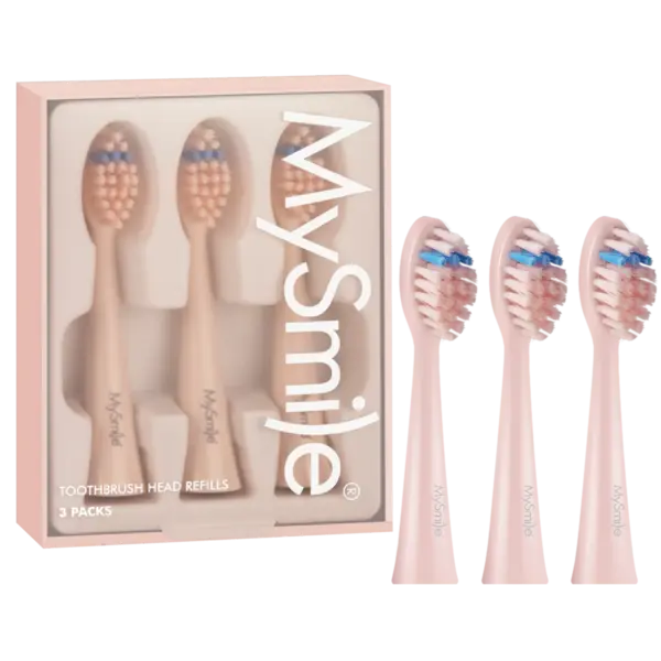 MYSMILE Dy156 Electric Toothbrush Replacement Heads - Pink