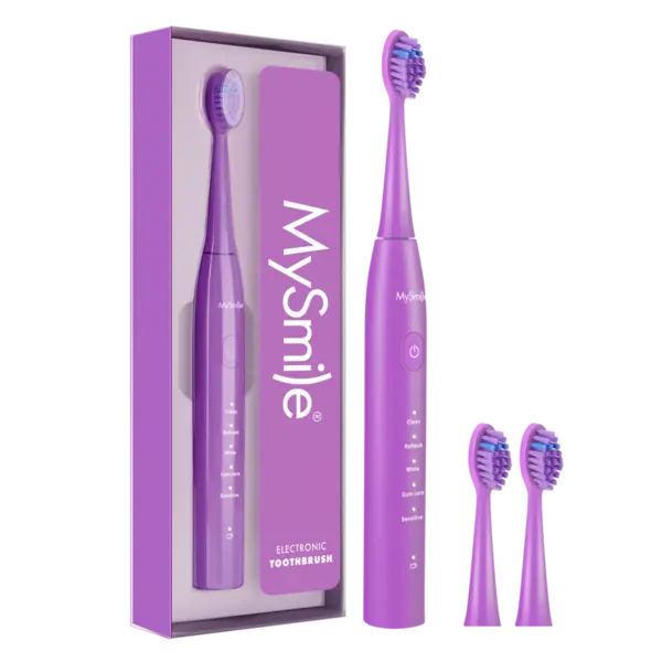 MYSMILE Dy156 Essential Electric Toothbrush With 5 Modes - Purple