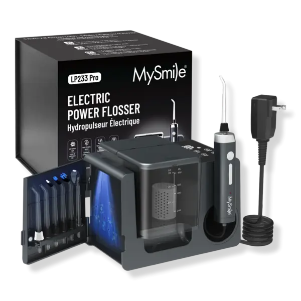 MYSMILE Lp233 Pro Uvc Countertop Water Flosser With Water Heating Function - Grey