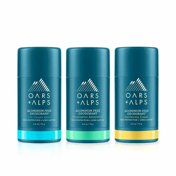 OARS + ALPS Deodorant Trio Fresh Ocean, Eucalyptus Spearmint, California Coast - One-color