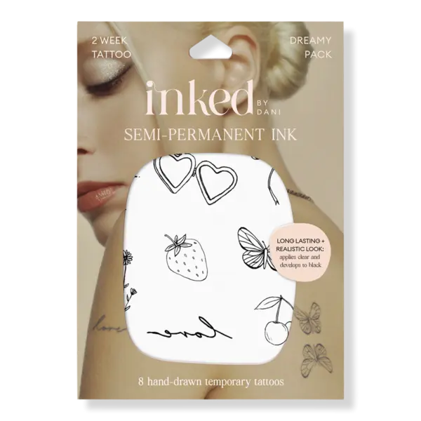 INKED BY DANI Semi-permanent Tattoos: Dreamy Pack - One-color