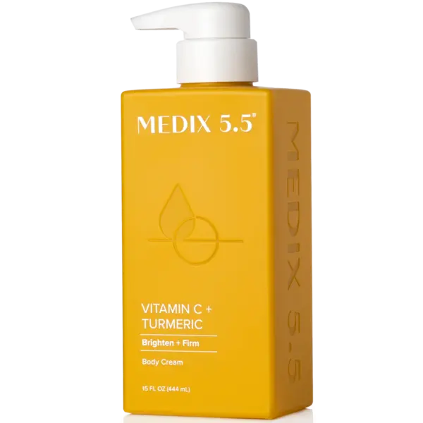 MEDIX 5.5 Vitamin C Body Lotion Brightening Body Cream Moisturizer, 15 Fl Oz - One-color