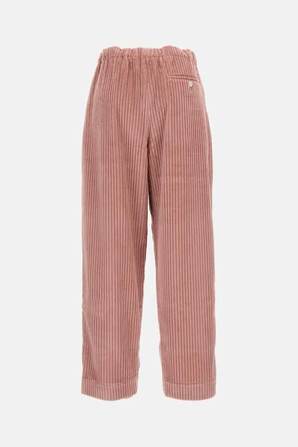 META CAMPANIA COLLECTIVE Wide-ribbed Velvet Trousers