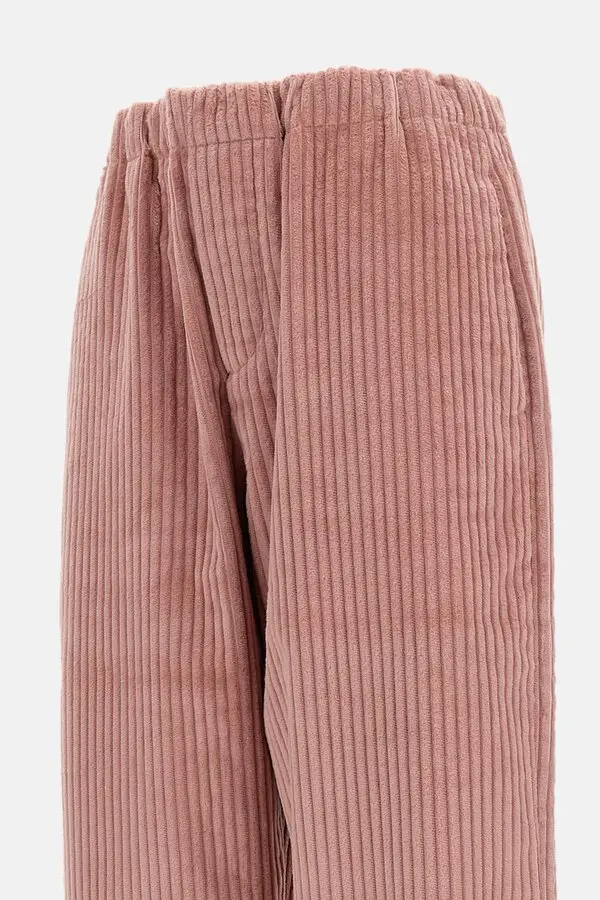 META CAMPANIA COLLECTIVE Wide-ribbed Velvet Trousers