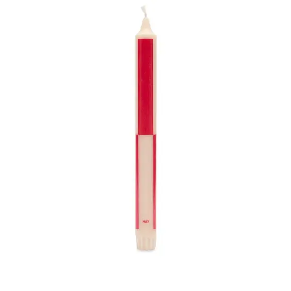 HAY Pattern Candle Block - Off-white/red