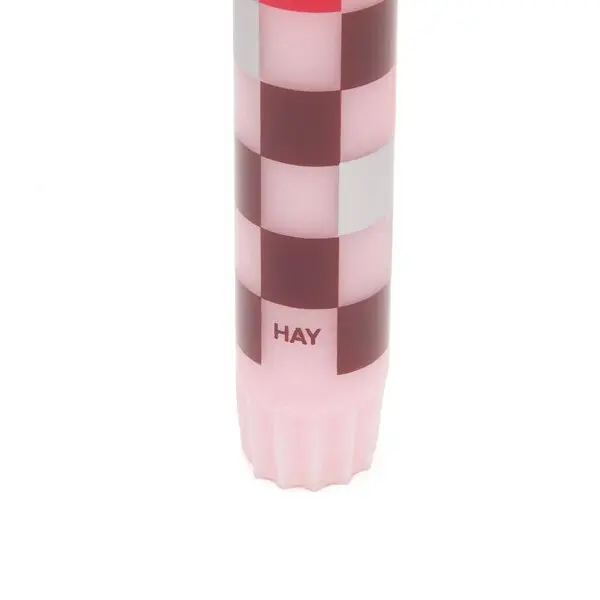 HAY Pattern Candle Check - Pink/bordeaux/red/silver