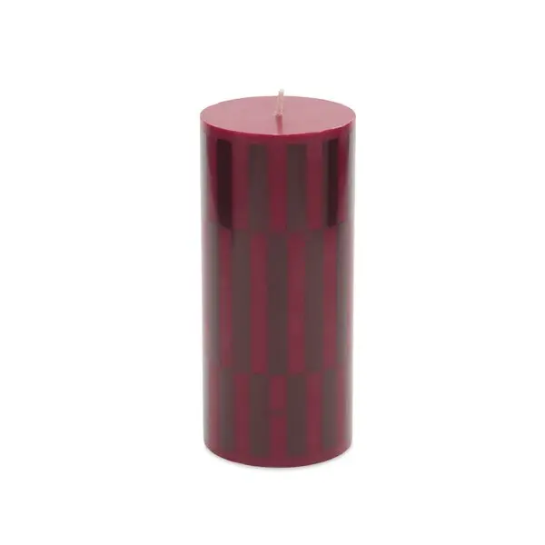 HAY Column Candle Small - Wine/bordeaux