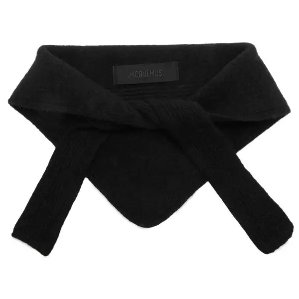 Jacquemus Alpaca Triangle Scarf - Black
