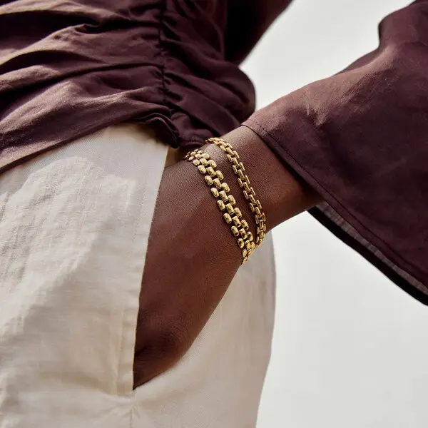 MISSOMA Timepiece Wide Chain Bracelet - Gold
