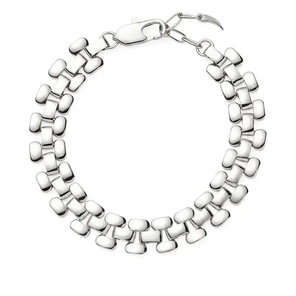 MISSOMA Timepiece Wide Chain Bracelet - Silver