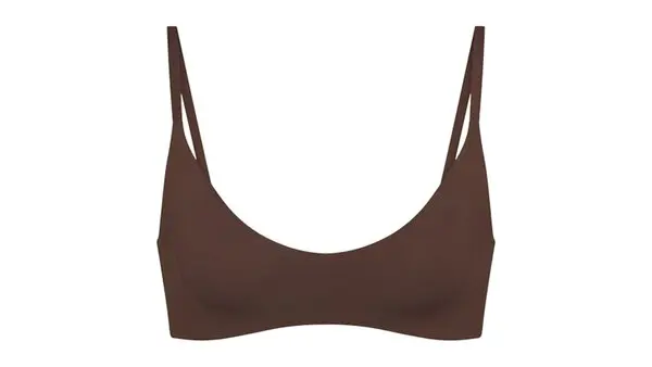 Nike X Skims Matte Micro Scoop Bra - Dark Sepia