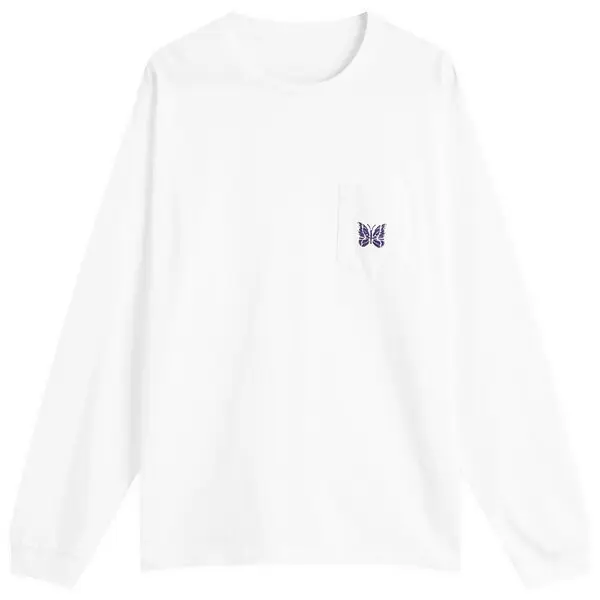 Needles Long Sleeve Pocket T-shirt - White