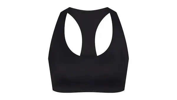 Nike X Skims Shine Racer Back Bra - Obsidian