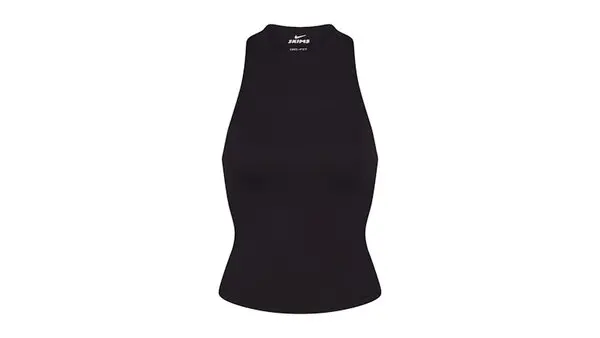 Nike X Skims Matte Mock Neck Racer Tank - Obsidian