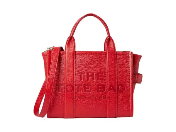 Marc Jacobs The Leather Small Tote Bag - True Red