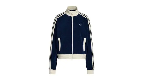Adidas Velour Knit Track Top - Night Indigo