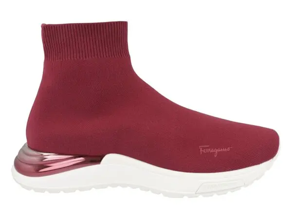 FERRAGAMO Ninette High-top Sock Sneakers - Red