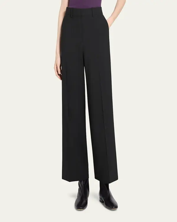 Theory Classic Straight-leg Good Wool Pants