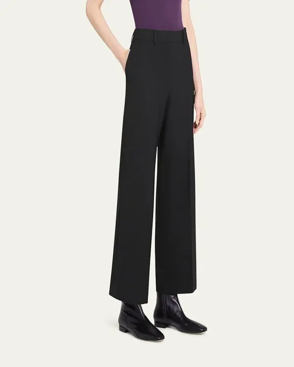 Theory Classic Straight-leg Good Wool Pants