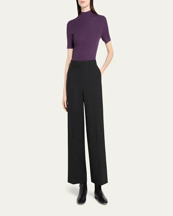 Theory Classic Straight-leg Good Wool Pants