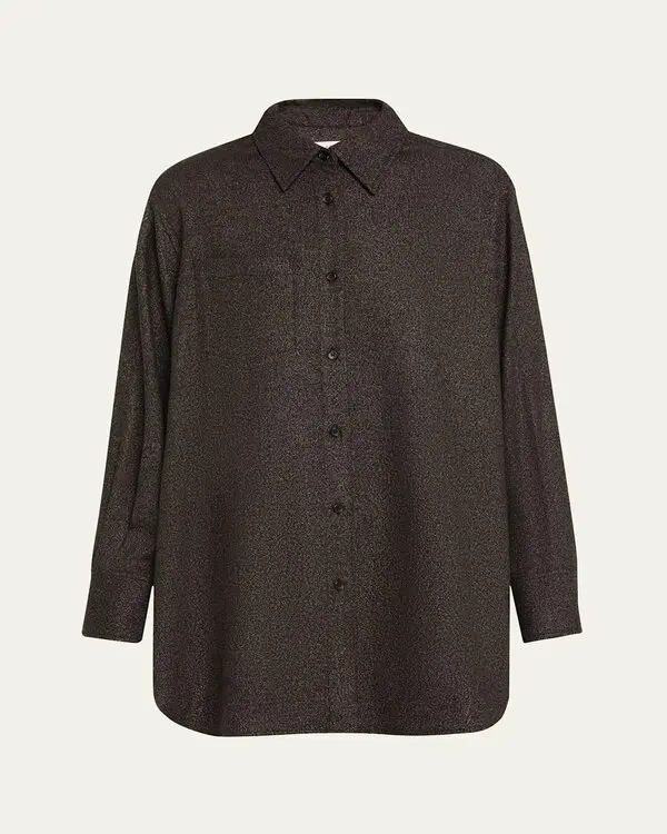A.L.C. Spence Button-front Tunic - Dkbrwn