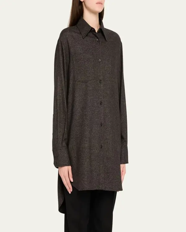 A.L.C. Spence Button-front Tunic - Dkbrwn