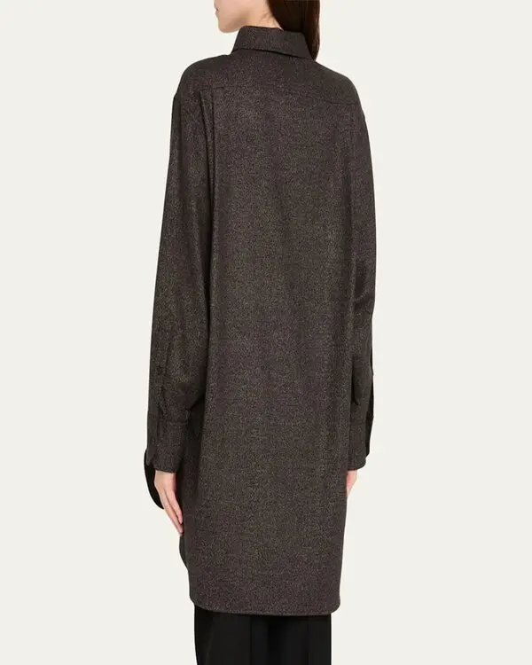 A.L.C. Spence Button-front Tunic - Dkbrwn