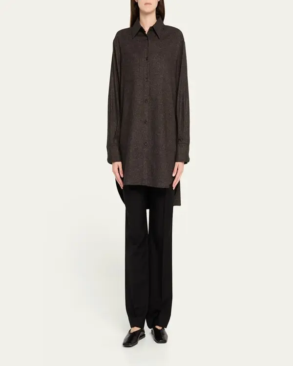 A.L.C. Spence Button-front Tunic - Dkbrwn