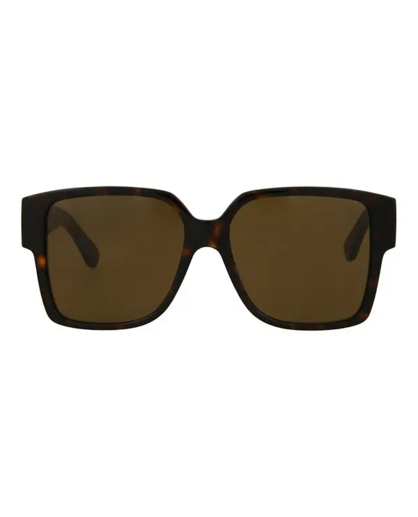 Saint Laurent Square-frame Acetate Sunglasses - Shiny Dark Havana (slm9/30001591/003)