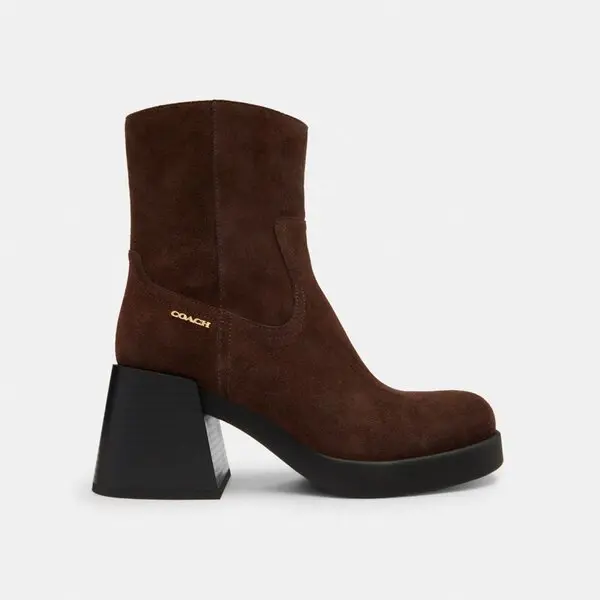 COACH Block Heel Boot