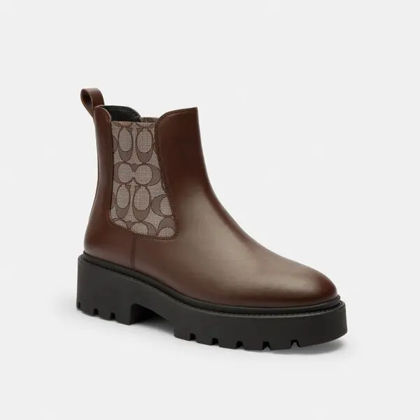 COACH Lucy Chelsea Boot With Signature Polyester