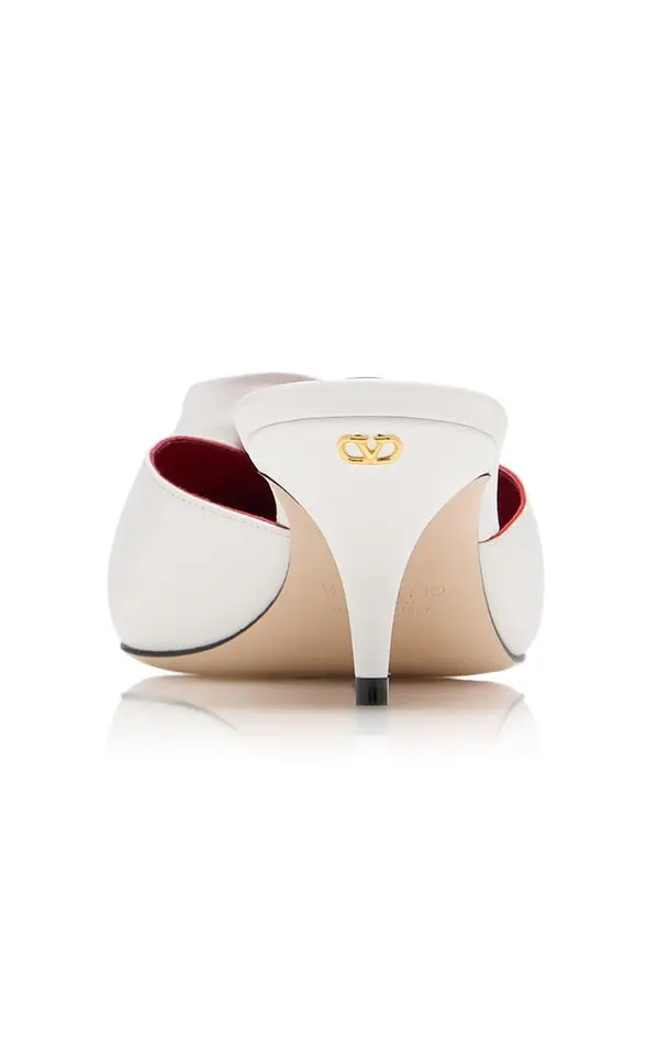 Valentino Garavani - Valentino Garavani Drip Rose Kitten Heel Mules