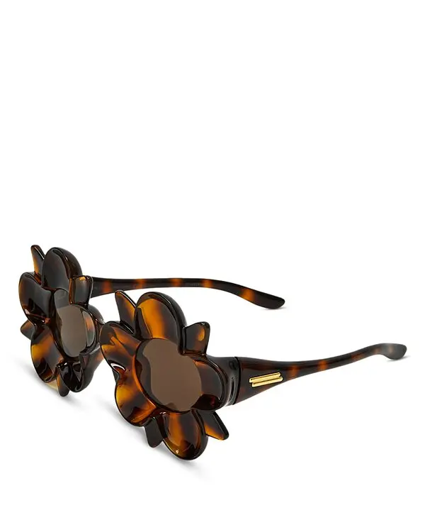 Bottega Veneta Peggy Flower Sunglasses, 40mm - Avana