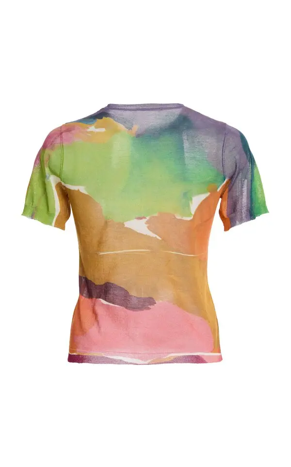 Ulla Johnson Sana Printed Cotton-blend Top