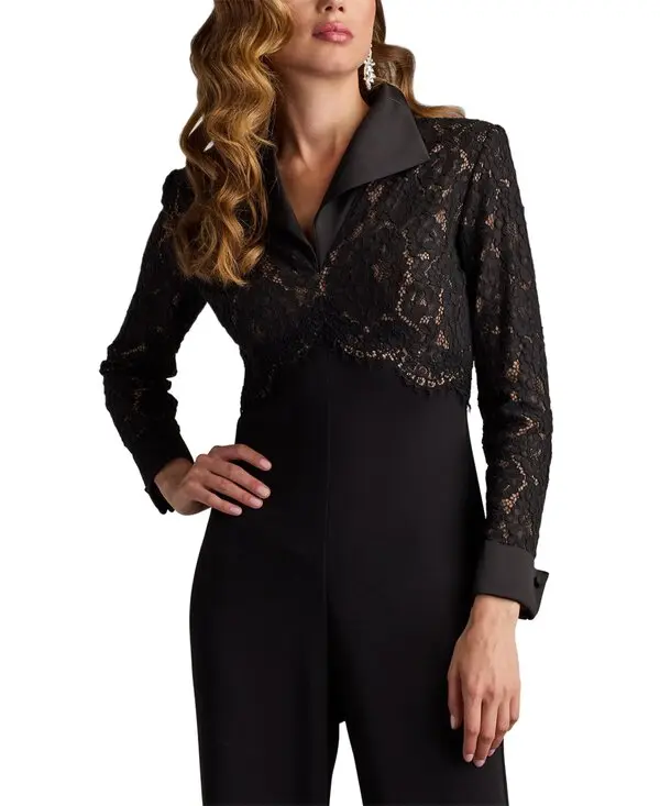 Tadashi Shoji Deacon Collar Jumpsuit