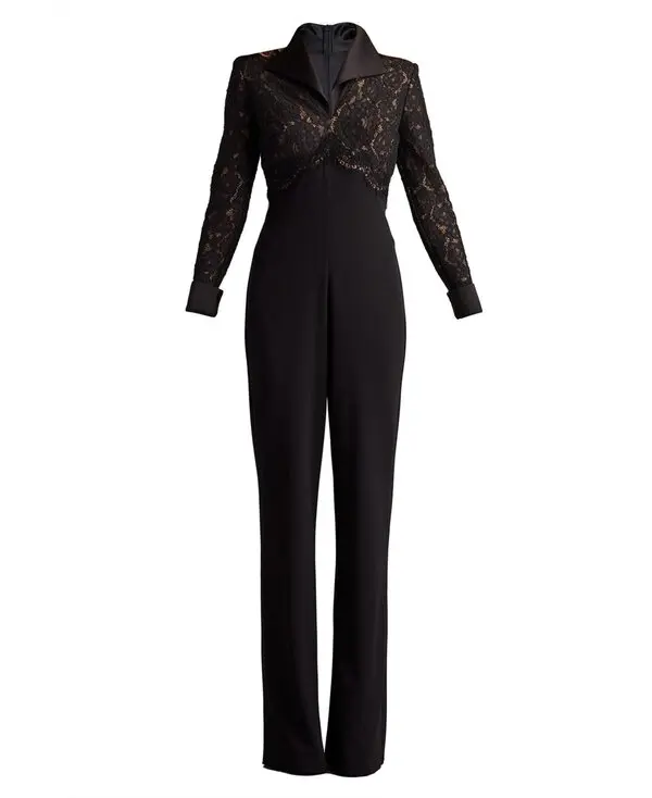 Tadashi Shoji Deacon Collar Jumpsuit