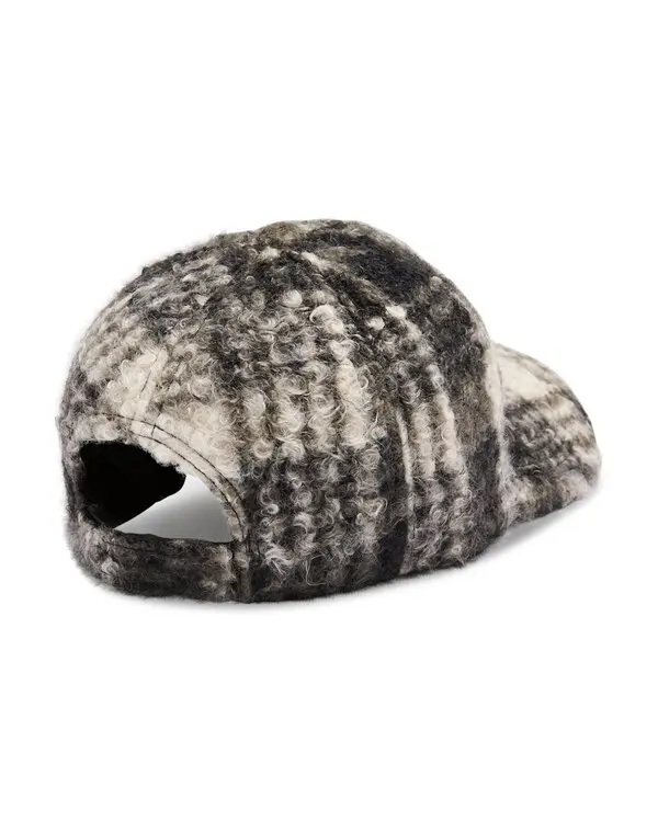Surell Plaid Boucle Sherpa Ball Cap