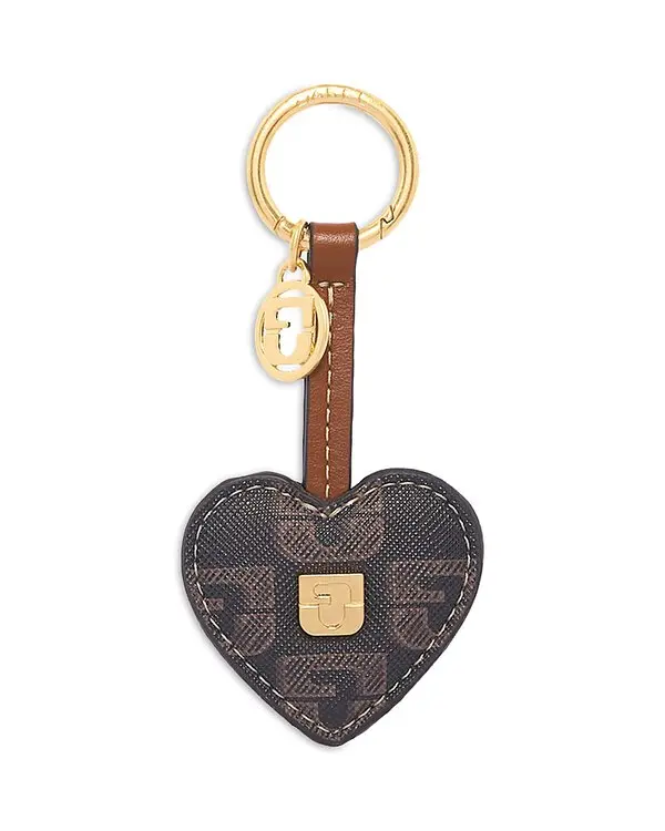 Gerard Darel Atout Coeur Heart Bag Charm - Brown