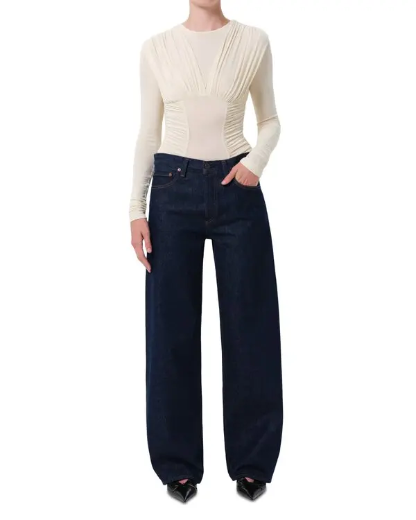 AGOLDE Arc High-rise Wide-leg Jeans