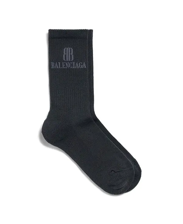 Balenciaga Nano Bb Socks - Black Faded
