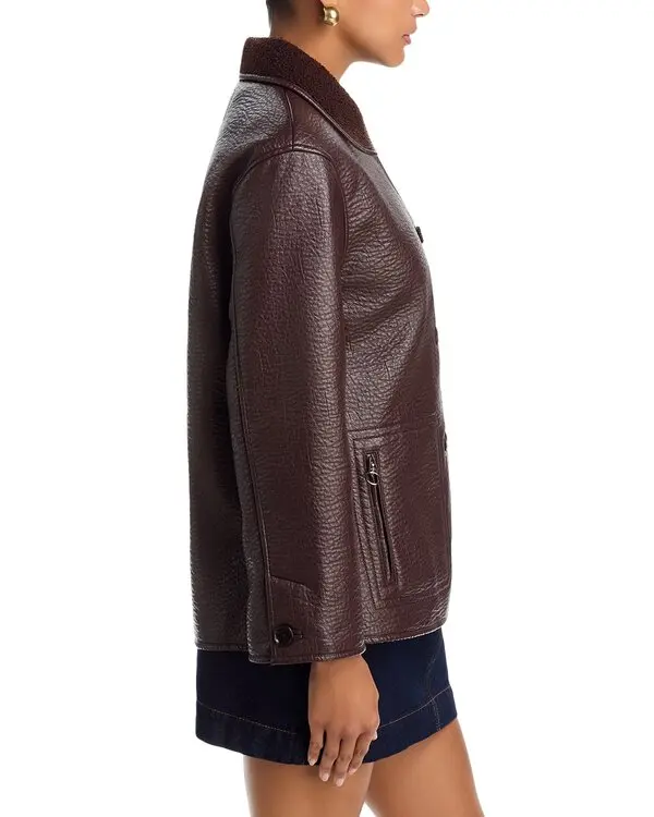 Rails Luis Faux Leather Jacket - Walnut