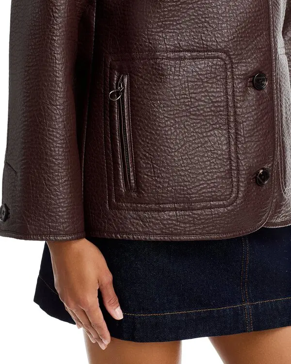 Rails Luis Faux Leather Jacket - Walnut
