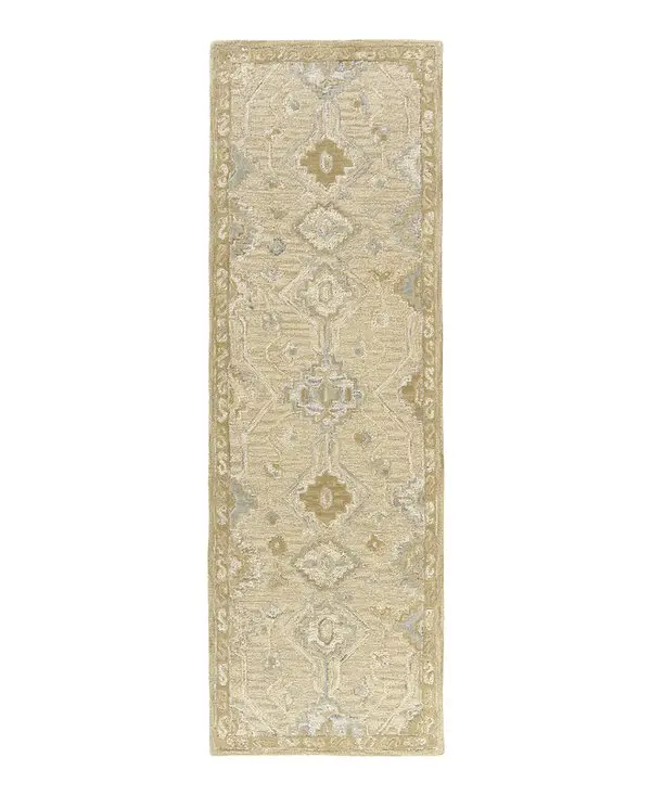 LR HOME Dreamscape Dream-82443 Runner Area Rug, 2'6 X 8 - Beige/sea