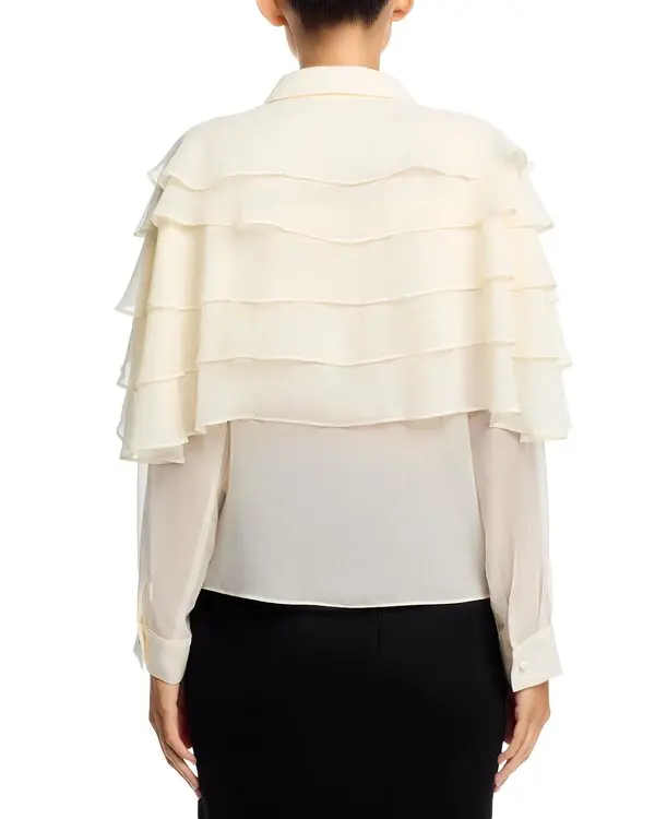 AREA STARS Tiered Ruffle Blouse