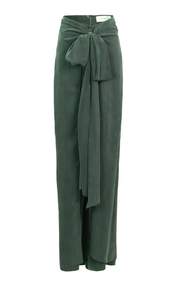 Silvia Tcherassi Arenzano Wide-leg Pants - Green